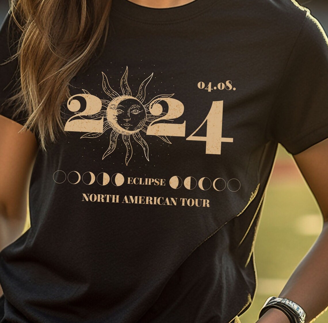 Total Solar Eclipse T-shirt, 2024 Eclipse Shirt, Eclipse North American ...