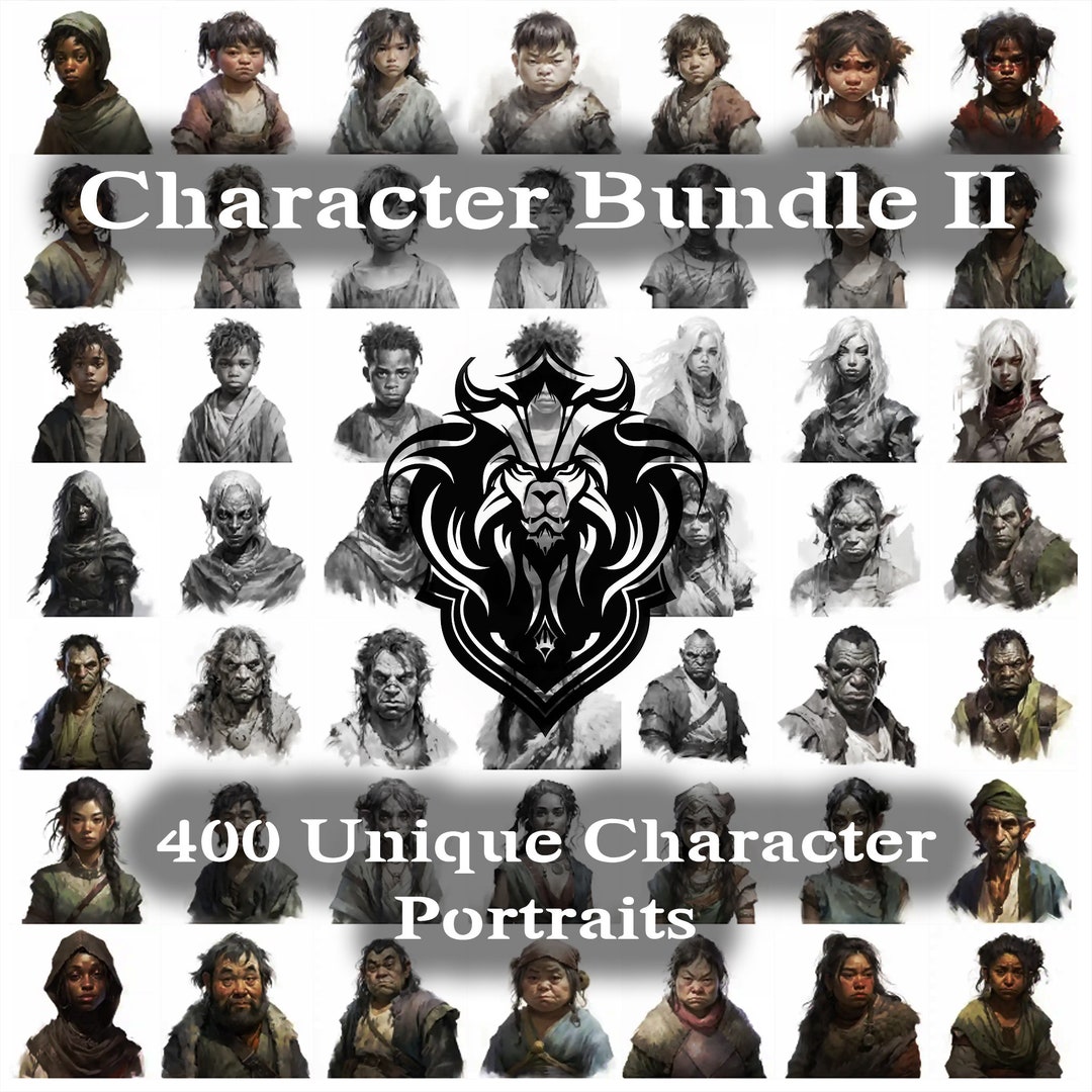 Character Bundle II: Peasants, Rogues and Thugs, Fantasy Art, 400 D&D ...