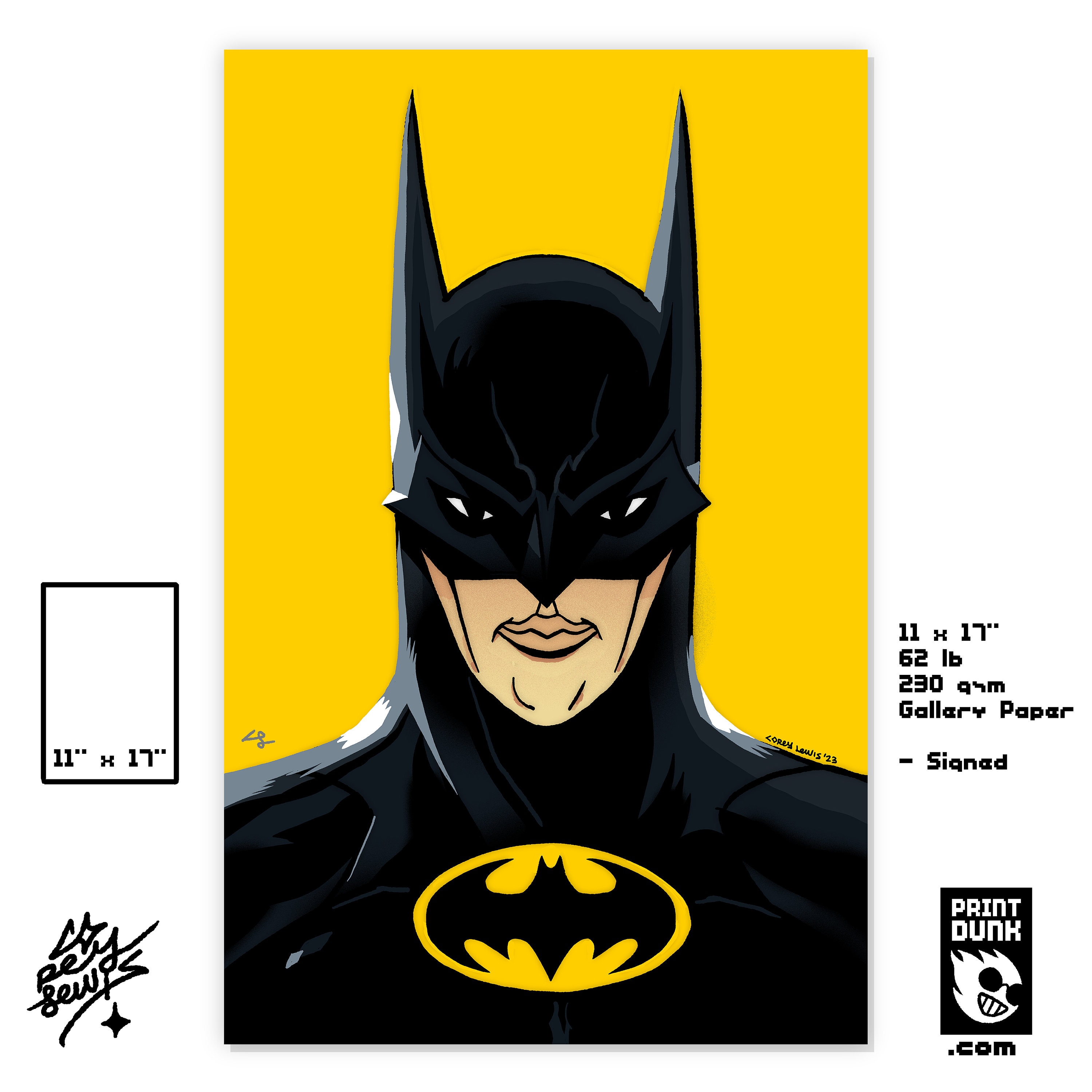 Bat - 11 X 17" Art Print - Etsy