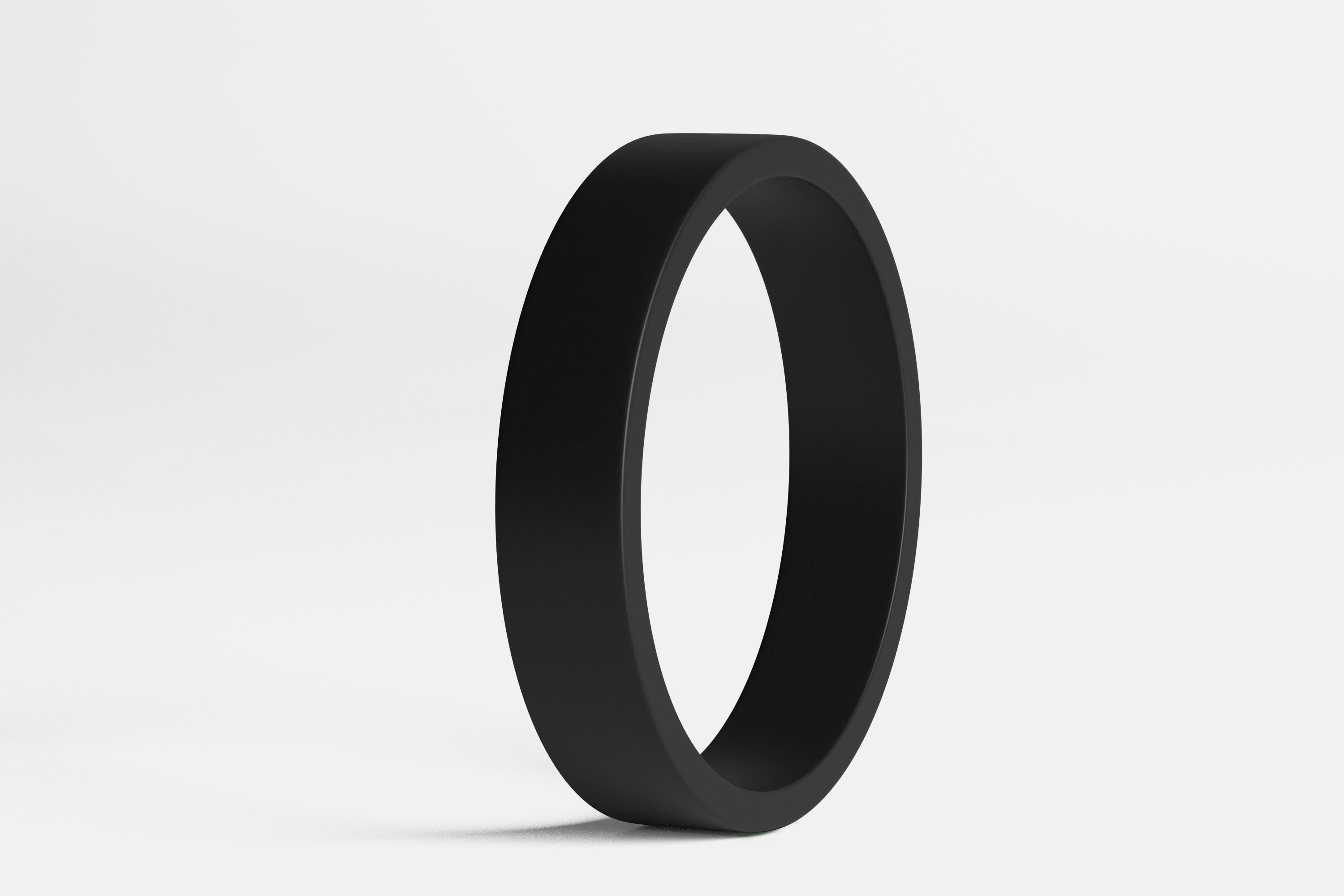 Thin Wedding Band for Him Silicone Wedding Ring Sleek Silicone Ring ...