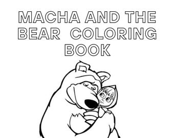 masha and the bear coloring pages