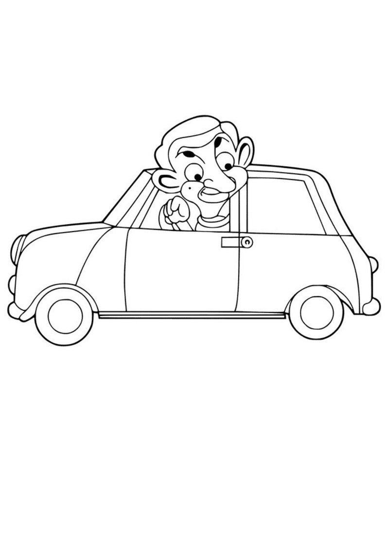 Mr. Bean Coloring Printable Pages, Digital Download PDF, Kids Activity ...