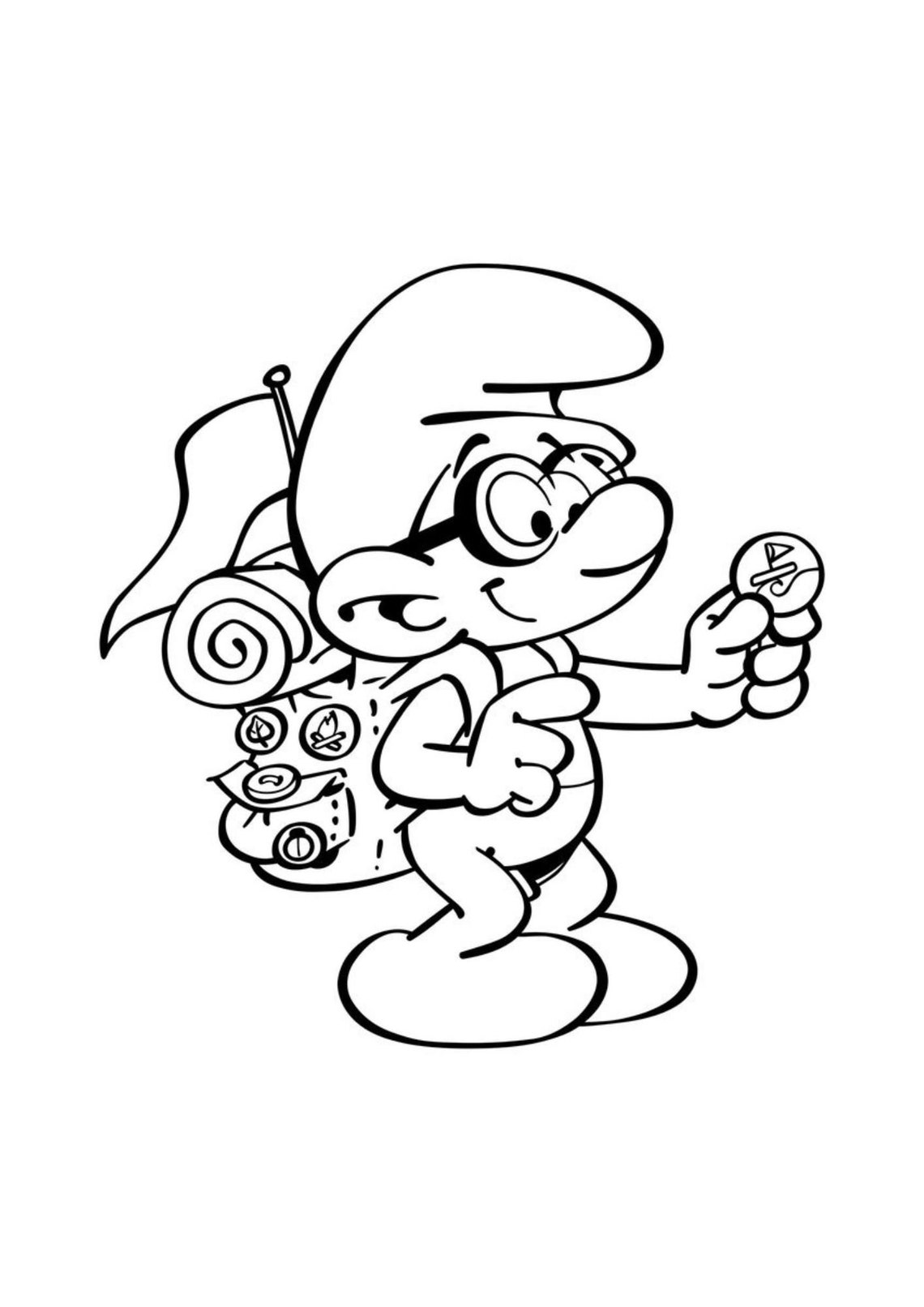 The Smurfs Coloring Printable Pages, Digital Download PDF, Kids ...