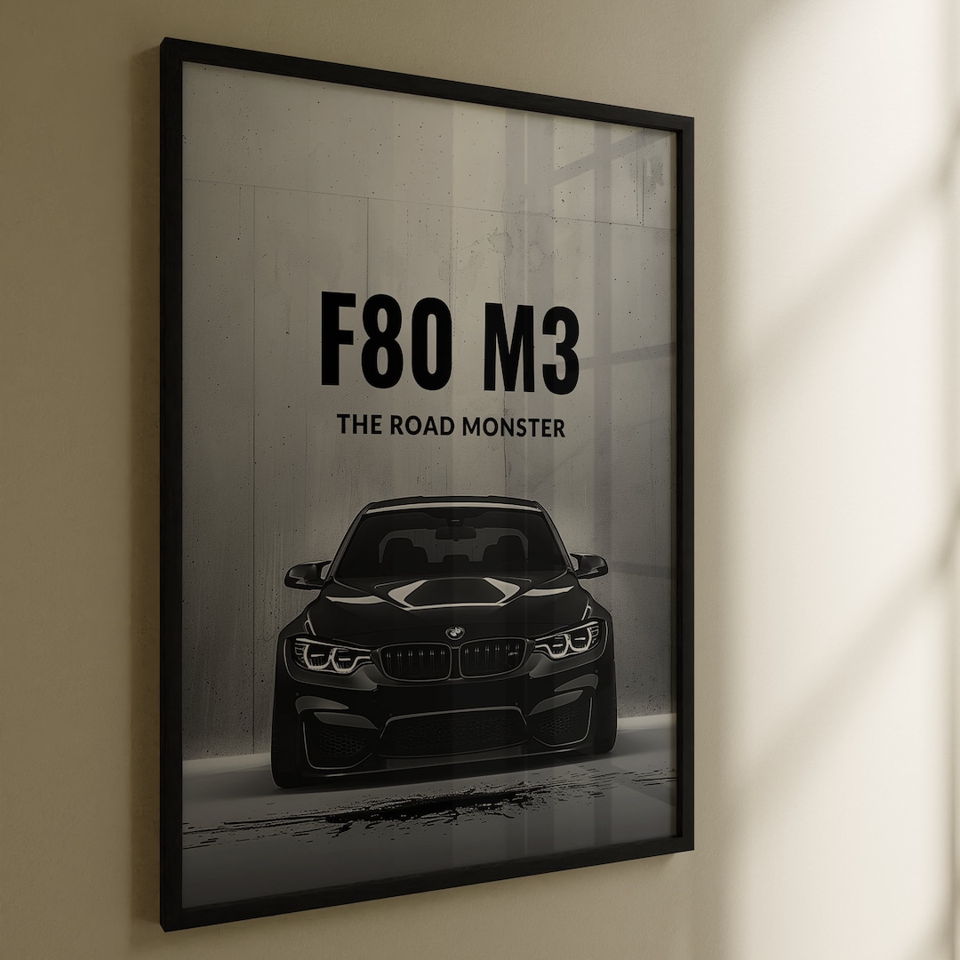 F80 M3 BMW Poster, Car Poster Wall Art, Perfect for Car Enthusiasts ...