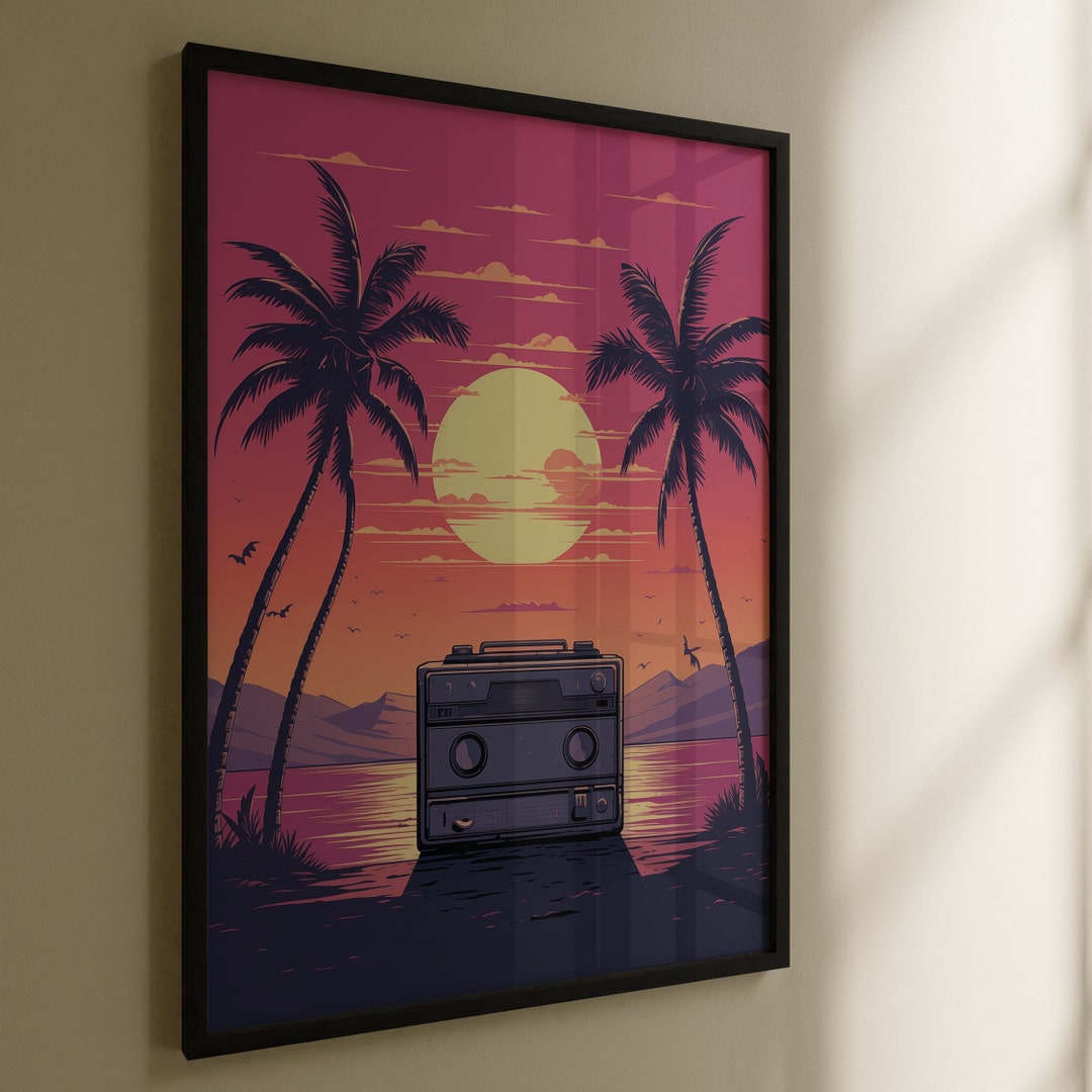 Poster Lofi Aesthetic Wall Art, Chill Vibes Room Decor, Relaxing Music ...