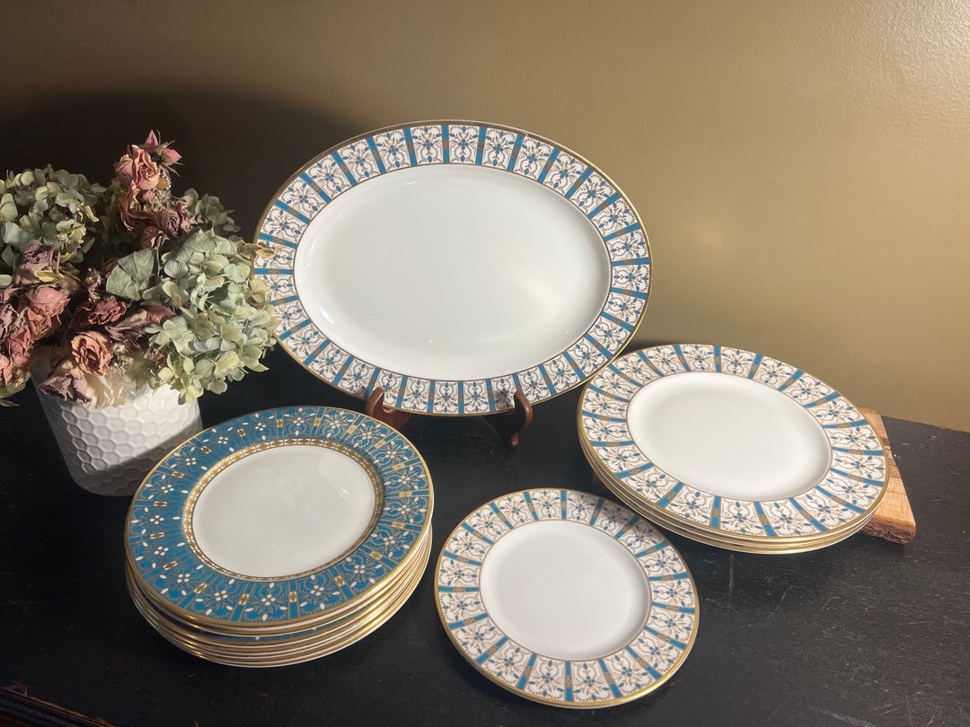 2002 Minton Basilica Bone China Dinner Plates and Serving Ware. - Etsy
