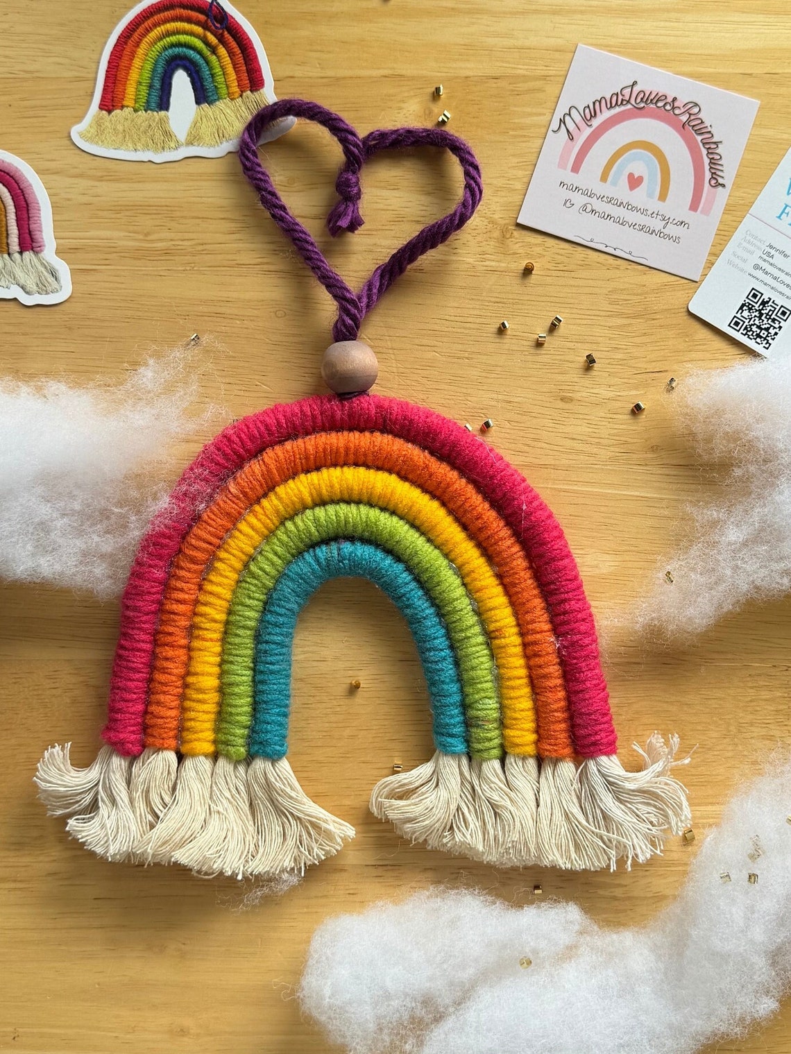 Custom Medium Macrame Rainbow - Etsy
