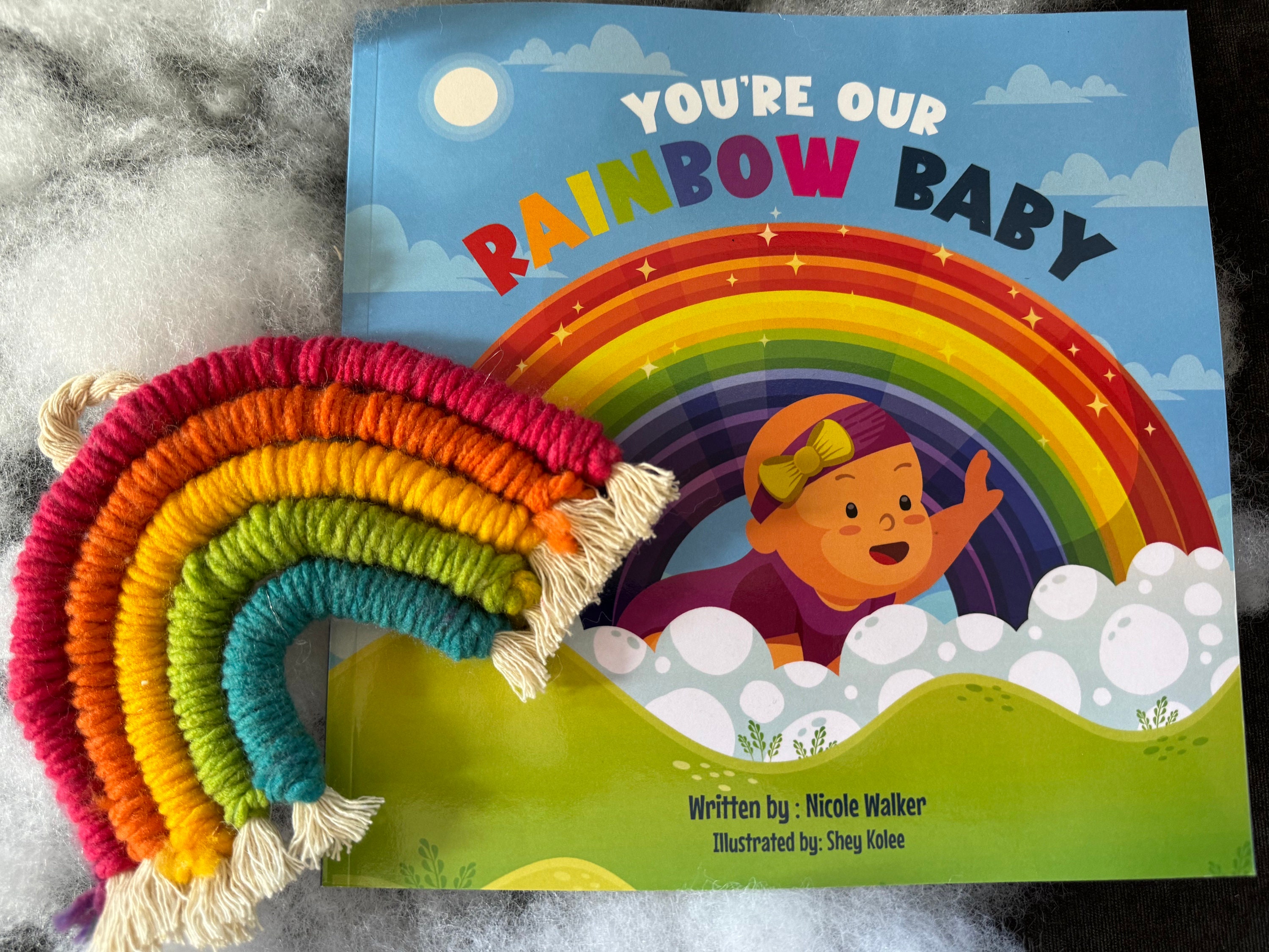 Macrame Rainbow Youre Our Rainbow Baby Book - Etsy