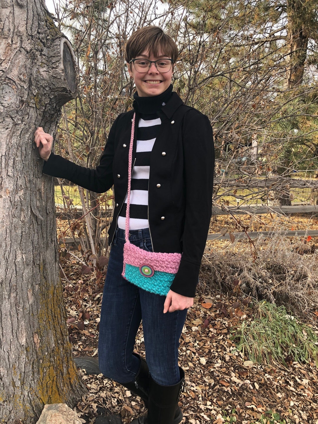 Crochet Crossbody Bag Handmade Cottage Core Purse - Etsy