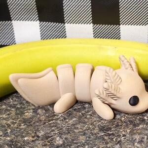 Wiggly Baby Axolotl - 3D Printed Girl Scout Mascot Axolotl Fidget Toy ...