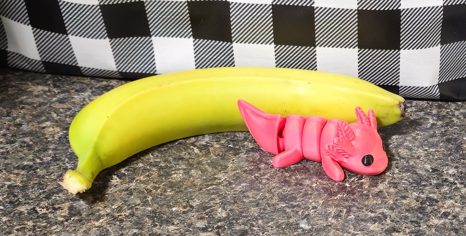 Wiggly Baby Axolotl - 3D Printed Girl Scout Mascot Axolotl Fidget Toy ...