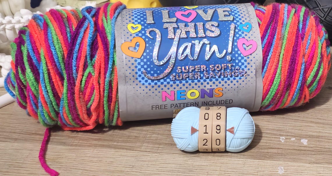 Yarn Skein Stitch Counter | Fidget Yarn Toy - Etsy