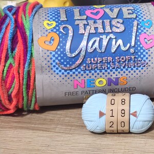 Yarn Skein Stitch Counter | Fidget Yarn Toy - Etsy