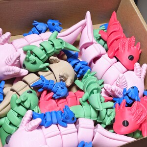 Wiggly Baby Axolotl - 3D Printed Girl Scout Mascot Axolotl Fidget Toy ...