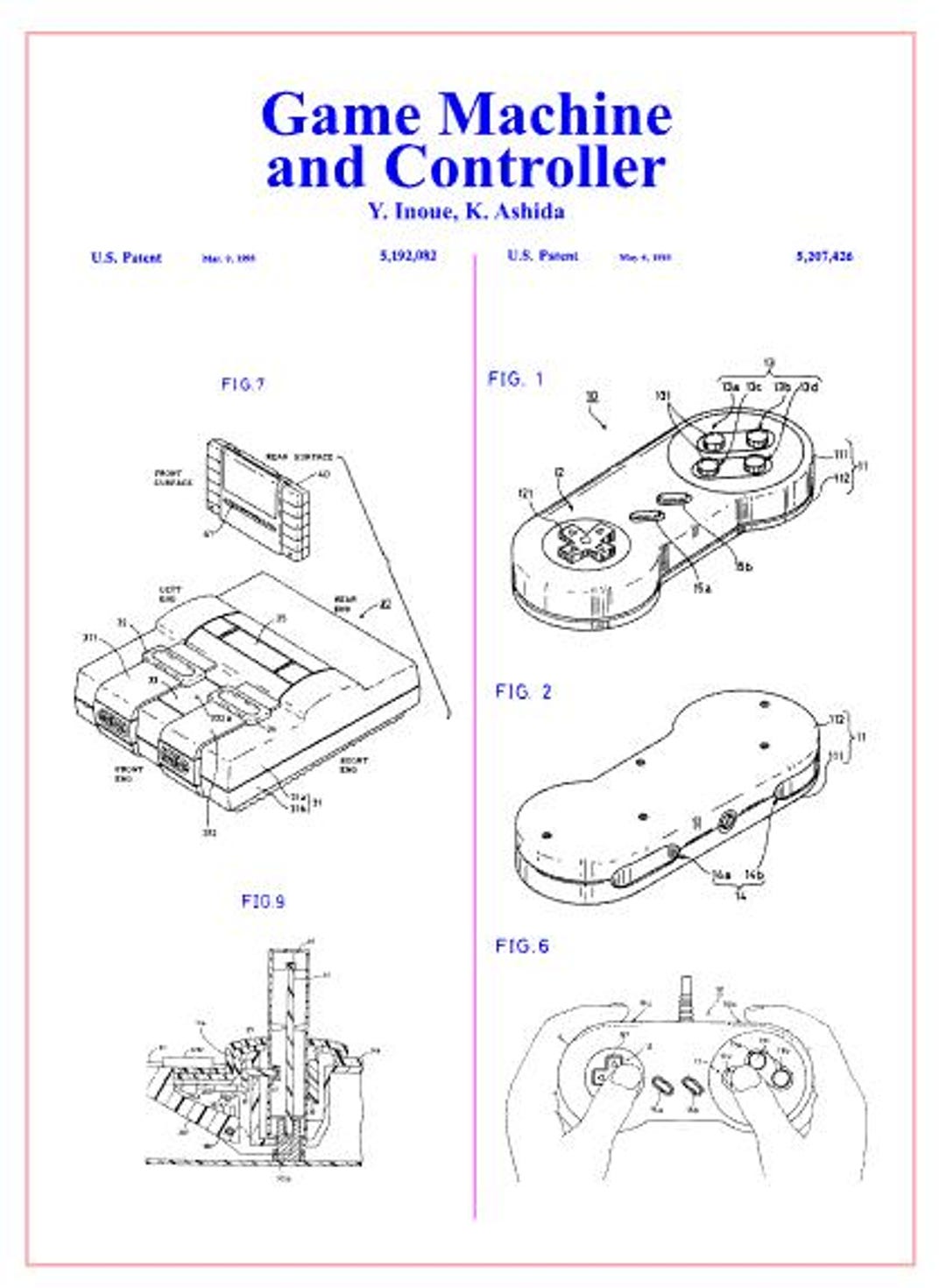 NES & SNES Patent Art: Laser Engraving Files (digital Download) - Etsy