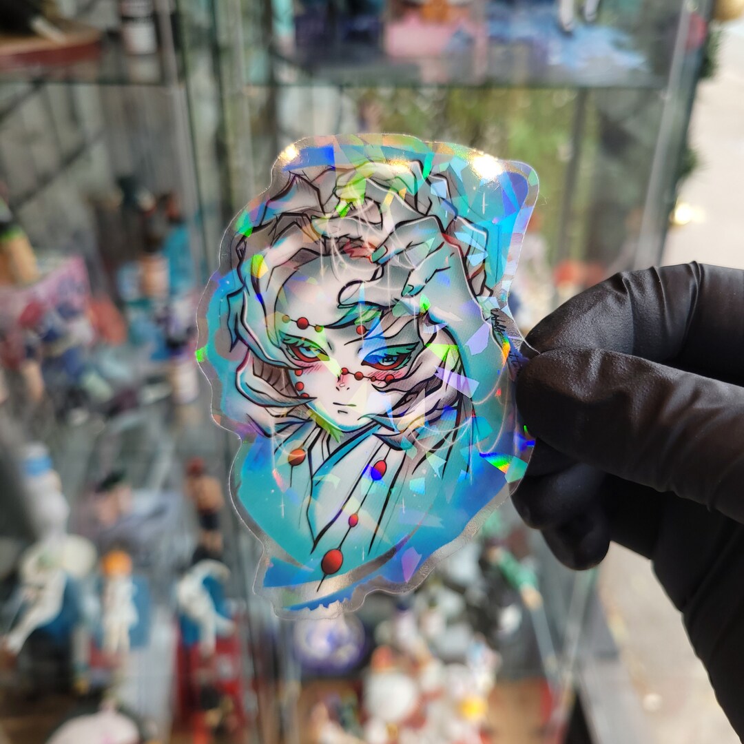 Rui Demon Slayer/kimetsu No Yaiba hollographic Sticker - Etsy