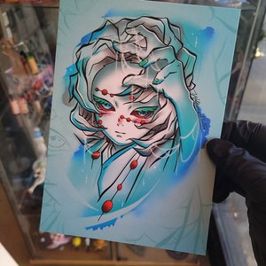 Rui Demon Slayer/kimetsu No Yaiba sticker Hollographic & Sparkly Print ...