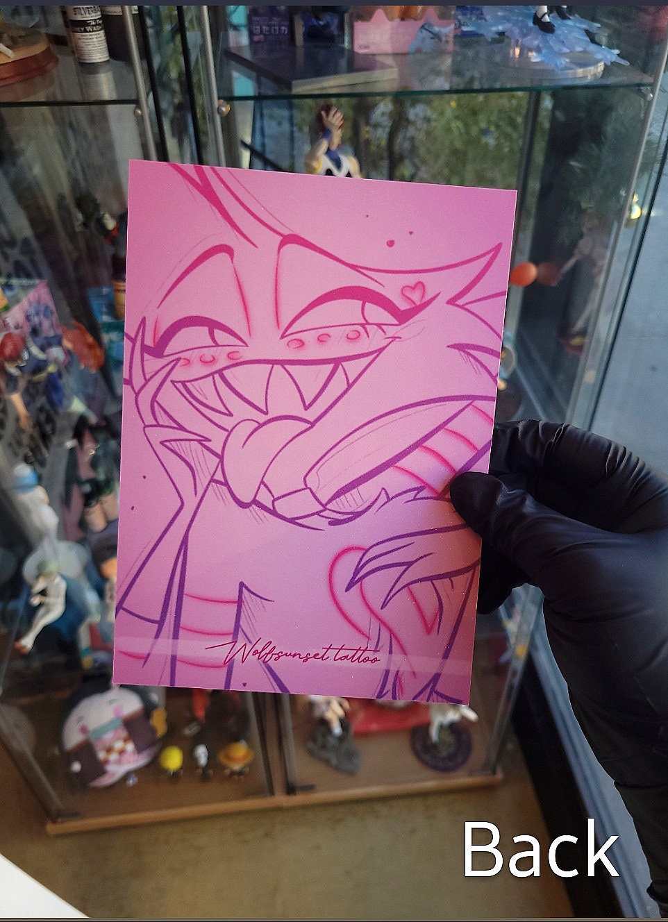 Angel Dust Hazbin Hotel hollographic Keychain / Sticker / Print - Etsy