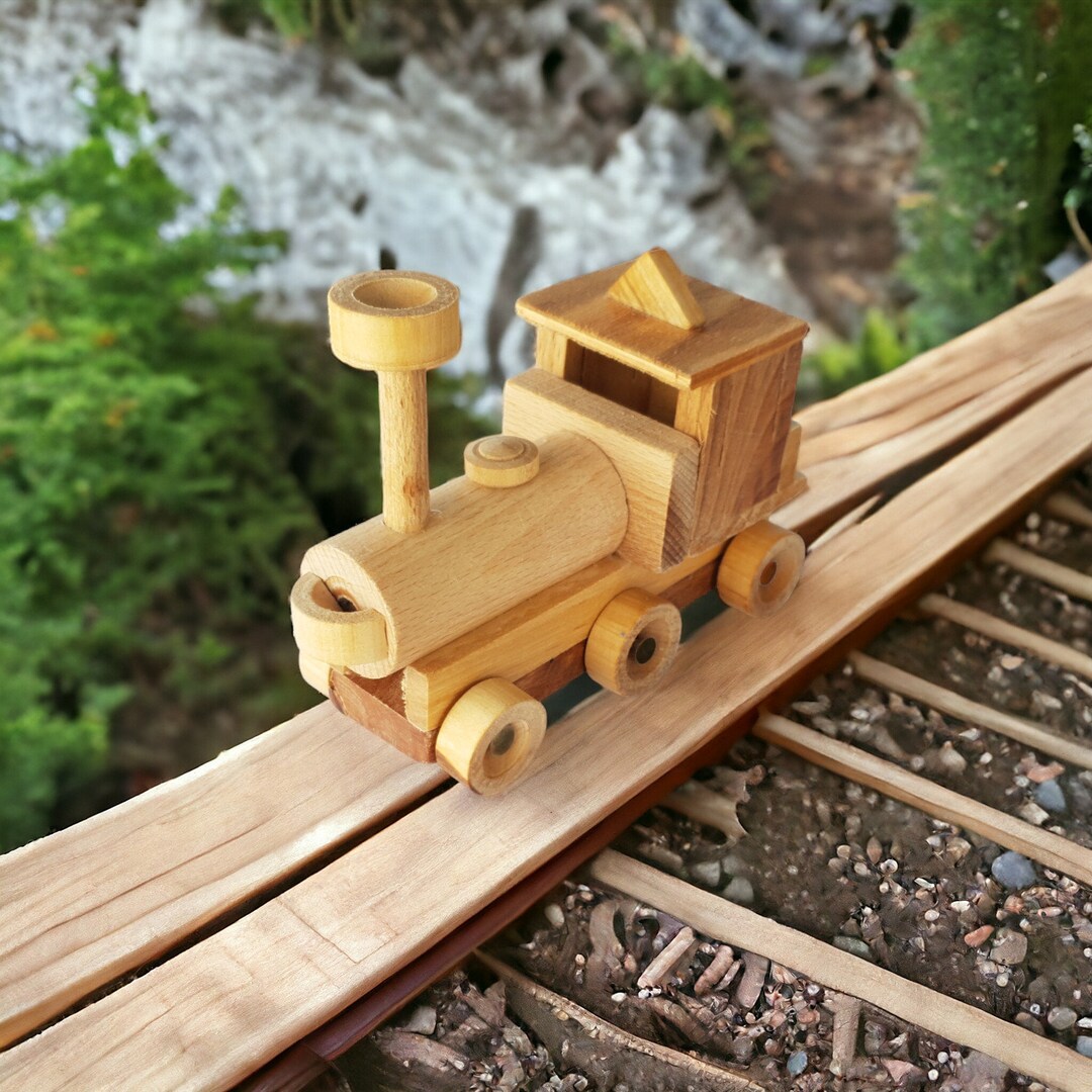Rustic Wooden Train for Kids Handmade Wood Toy Montessori Train - Etsy