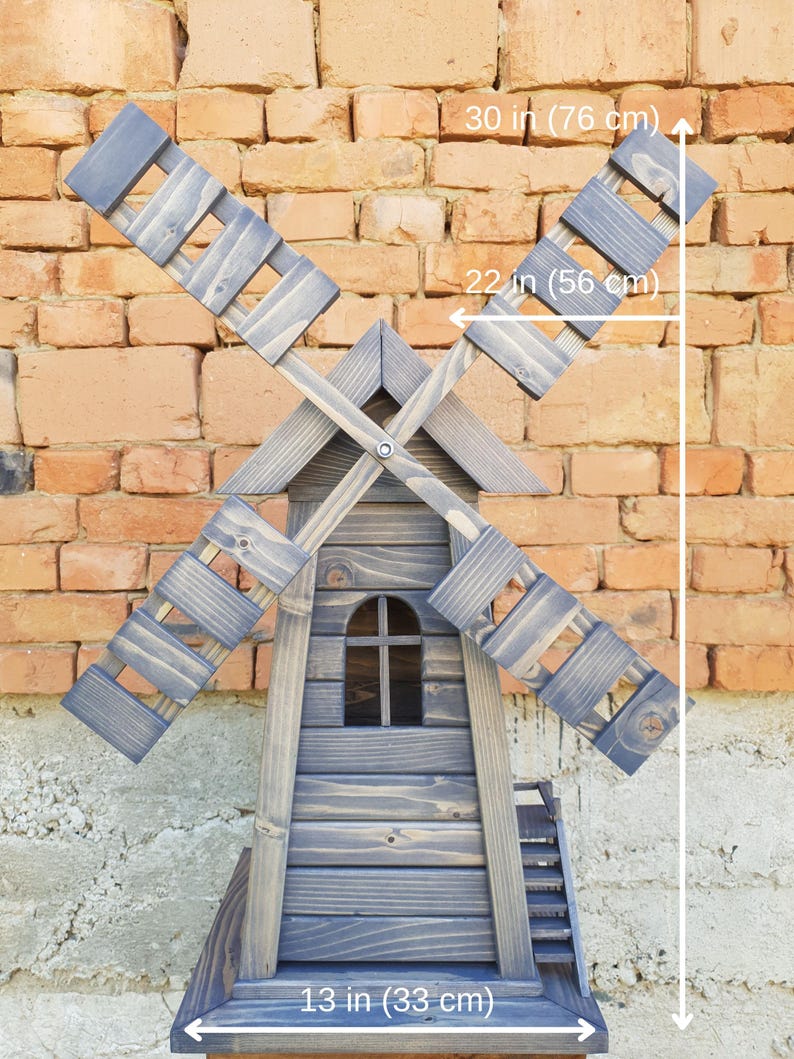 Handmade Home & Garden Decor | Wooden Windmill for Garden Decoration ...