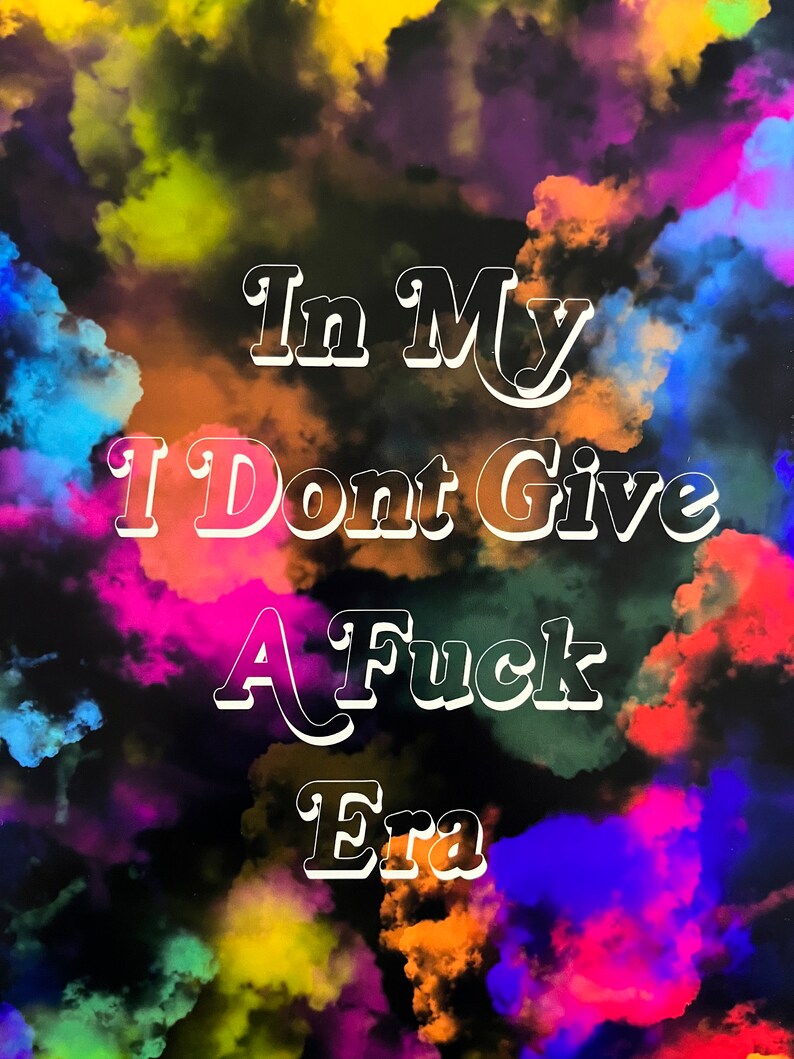 IDGAF Art Print - Etsy