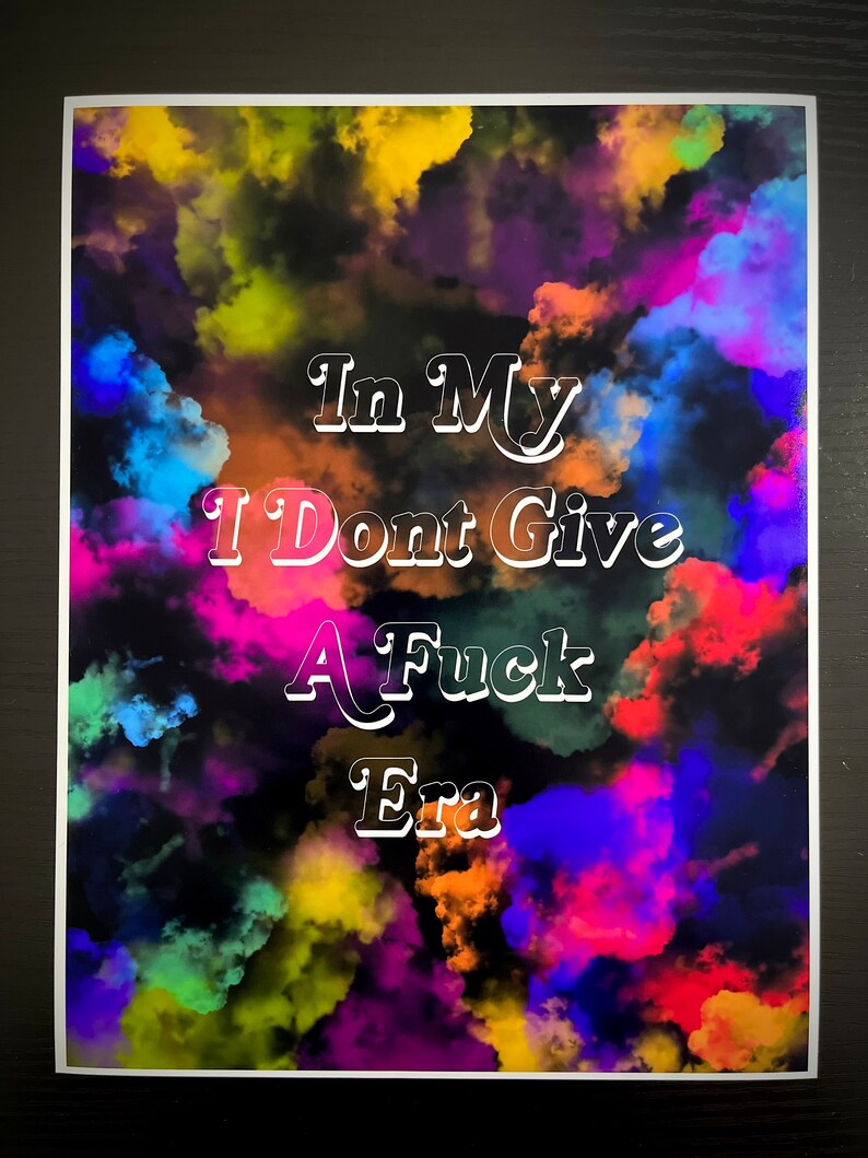 IDGAF Art Print - Etsy