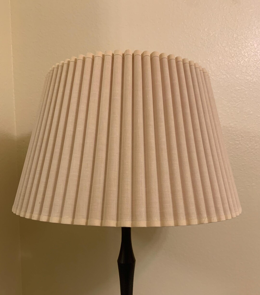 Vintage Stiffel XL Tapered Drum Floor Lamp Shade W/ Fluted Rounded Mini ...