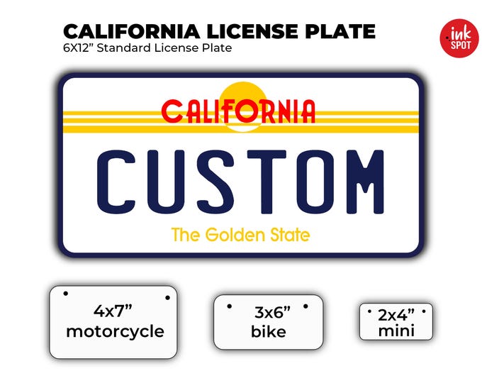 California Custom License Plate - California Placas for Car/truck ...