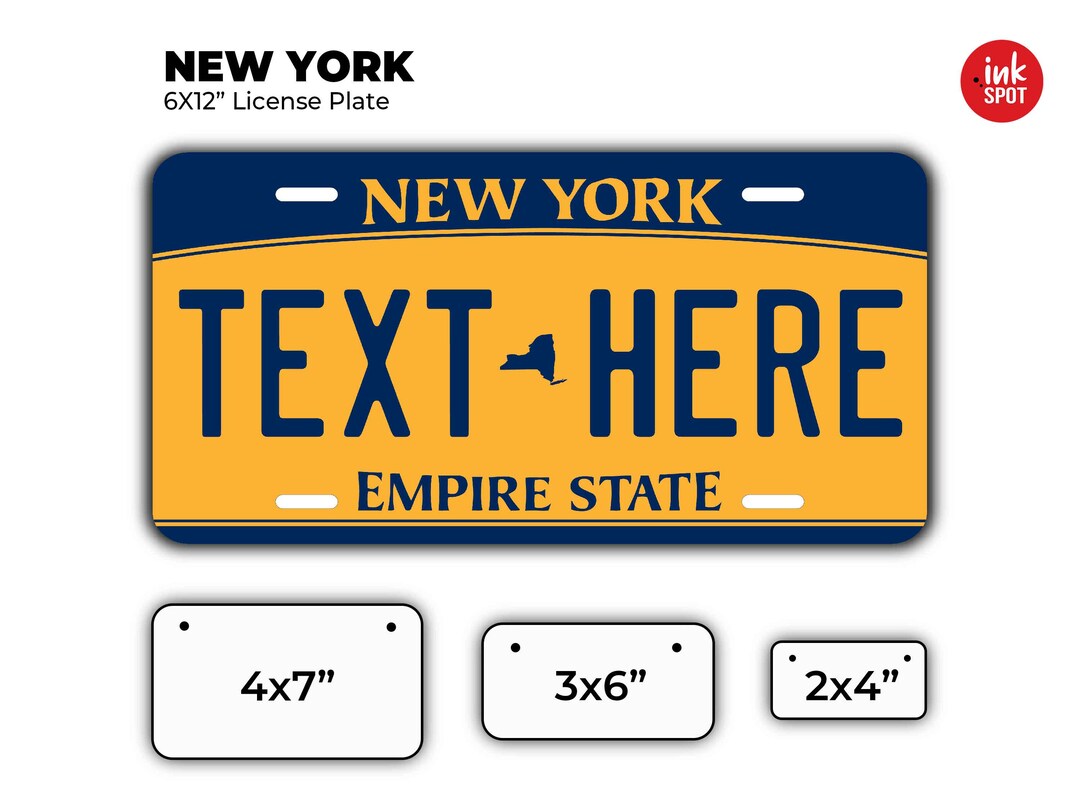 New York Custom License Plate Personalized Car/truck Vehicle ...