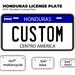 Honduras Flag Custom License Plate - Personalizada | Car/truck Vehicle ...