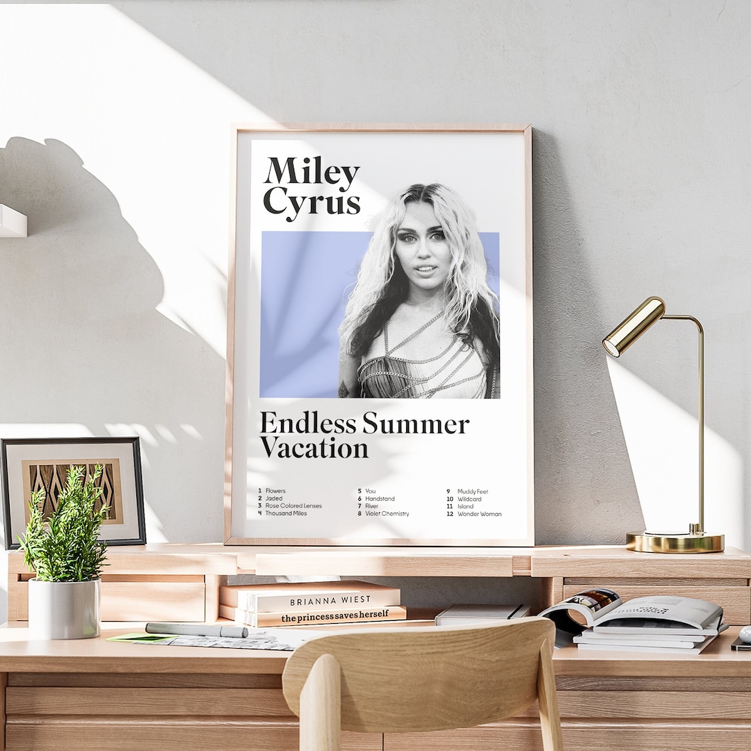 Miley Cyrus Endless Summer Vacation Album Print, Miley Cyrus Print ...