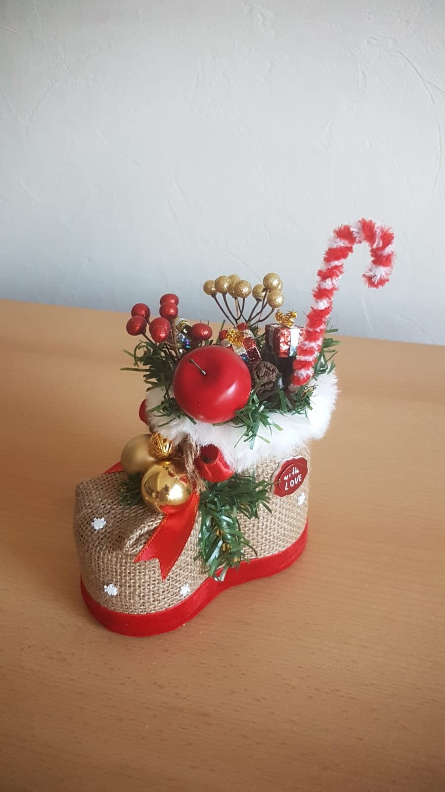 Handmande Santa Claus Boot Decoration - Etsy