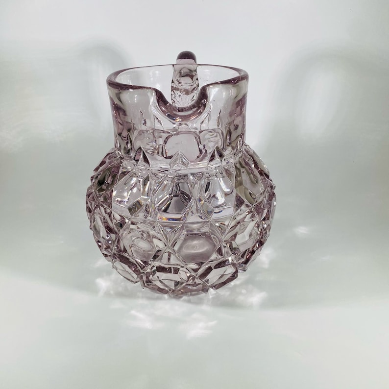Antique Duncan and Miller Beveled Button Circa 1890 Water Pitcher - Etsy