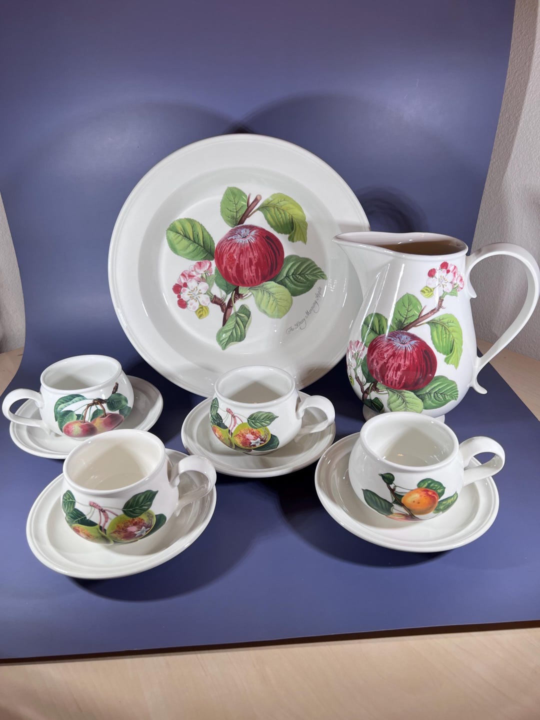 Vtg Porcelain Portmeirion Pomona Tea Set by Susan Williams-ellis ...