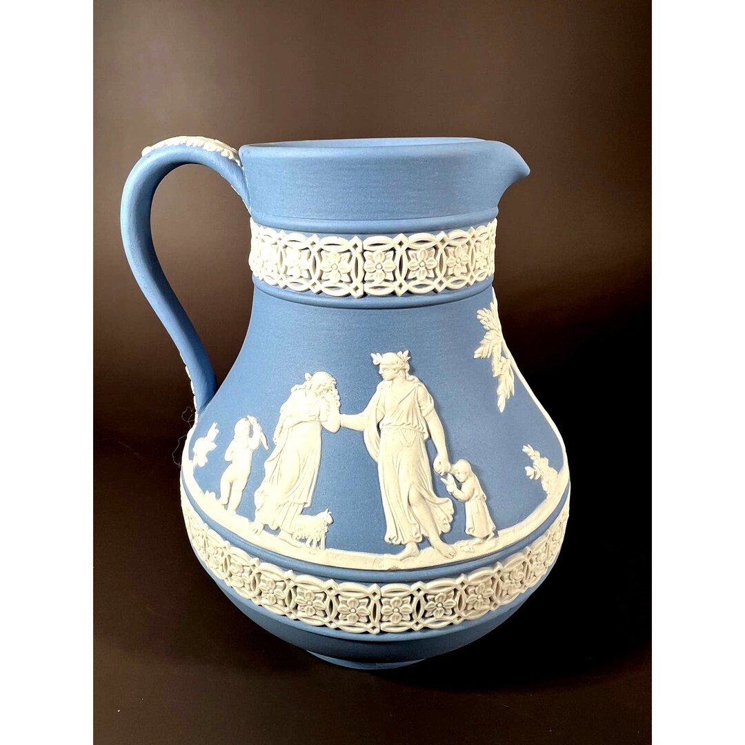 Vintage Wedgwood Pitcher Beautiful Ornate Small - Etsy