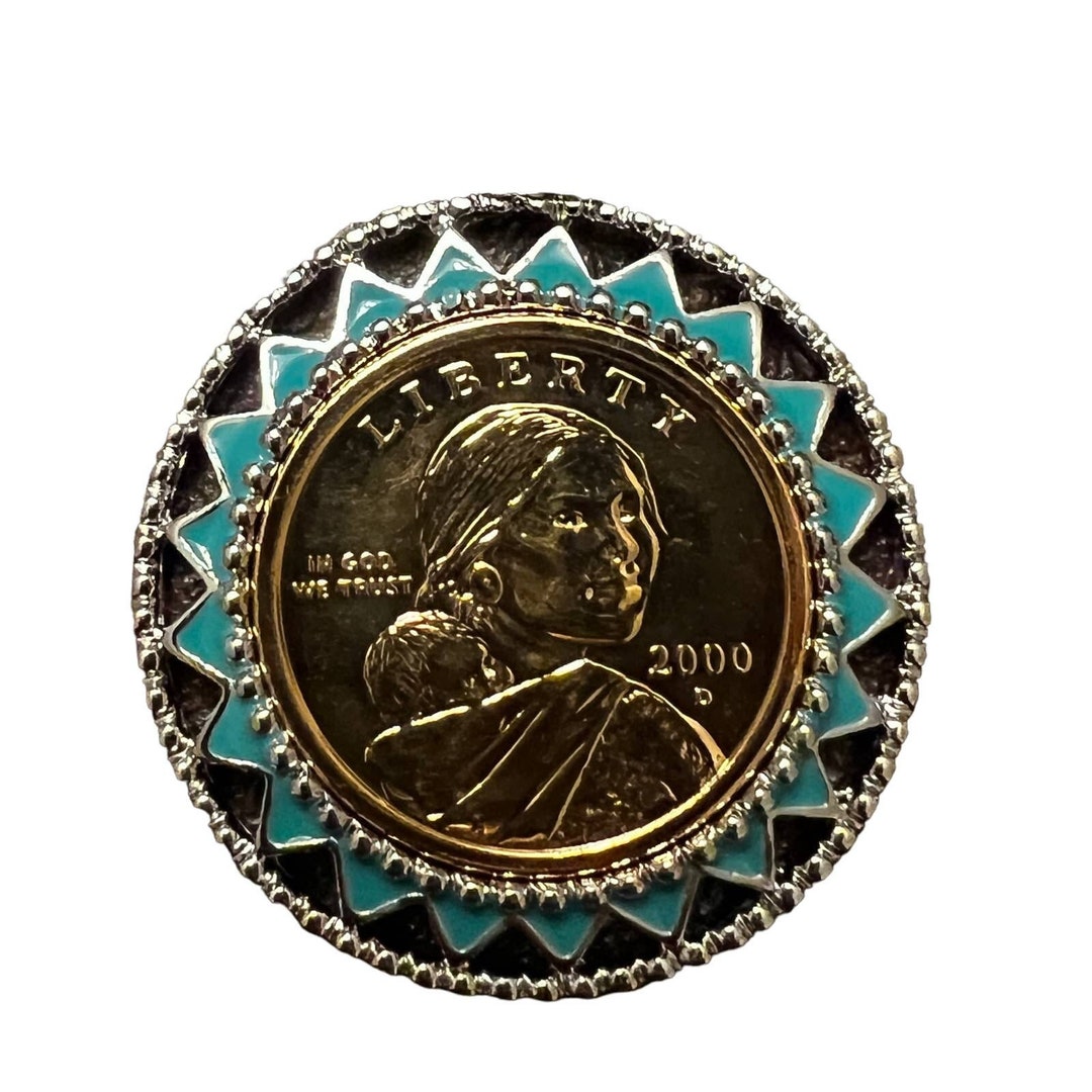 Sacagawea 1 Dollar Eagle Liberty Cooper Nickel Coin Pendant 7 Necklace ...