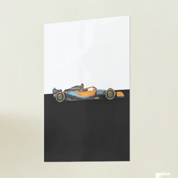 F1 Black and White Poster - Etsy