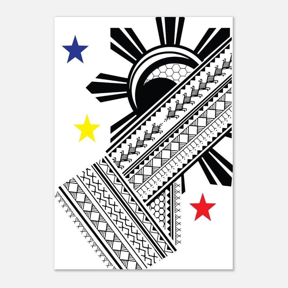 Philippine Kalinga Tribal Tattoo-inspired Print 1 Premium Matte Paper ...