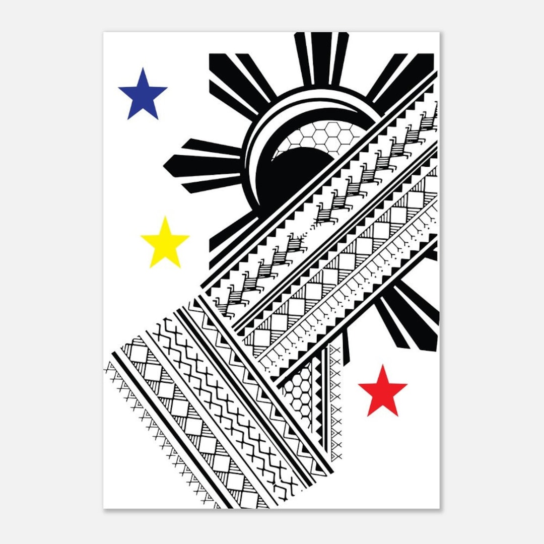 Philippine Kalinga Tribal Tattoo-inspired Print 1 Premium Matte Paper ...