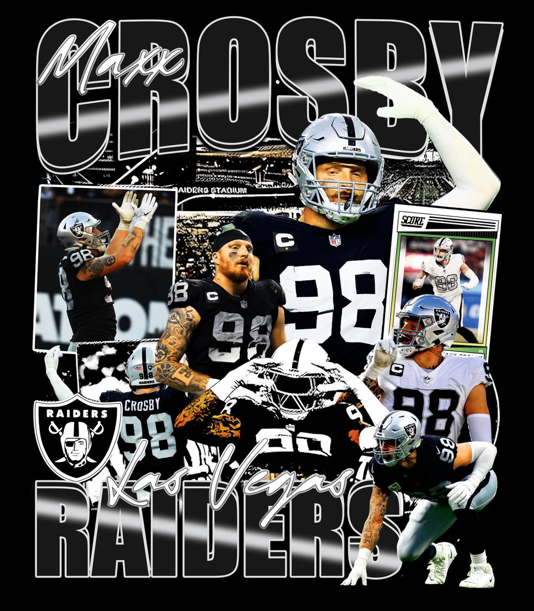 Maxx Crosby T-shirt Design PNG Instant Download - Etsy