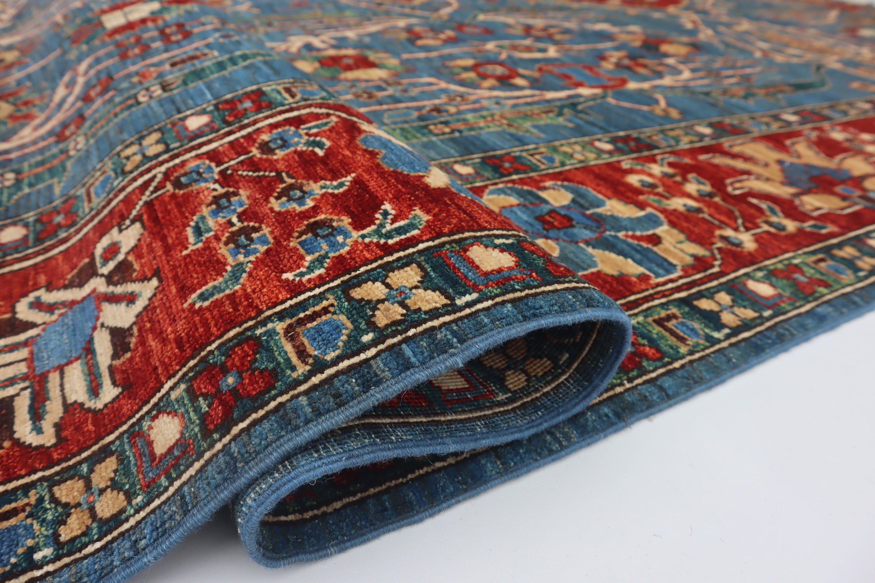 9x12ft Bidjar Area Rug - Persian Style Afghan Hand Knotted Oriental Rug ...