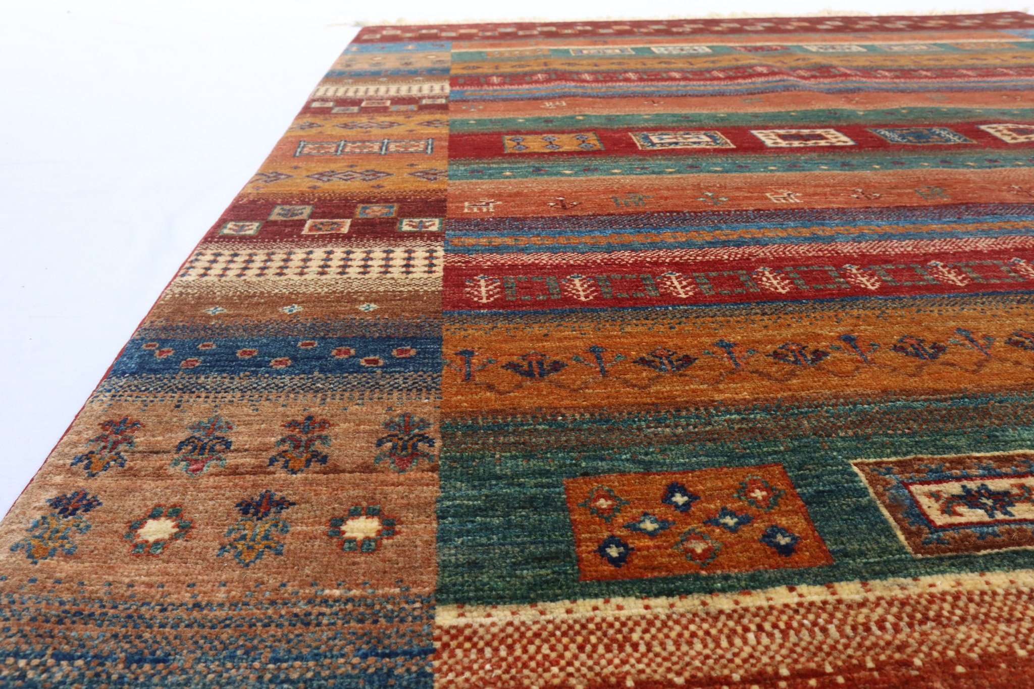 6x8 FT Gabbeh Rug Persion Style Hand Knotted Gabbeh Rug Living Room Rug ...
