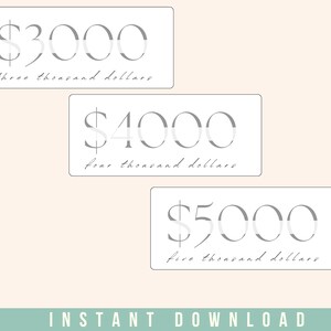 Simple Placeholders for Cash Stuffing, Printable Budget Binder ...