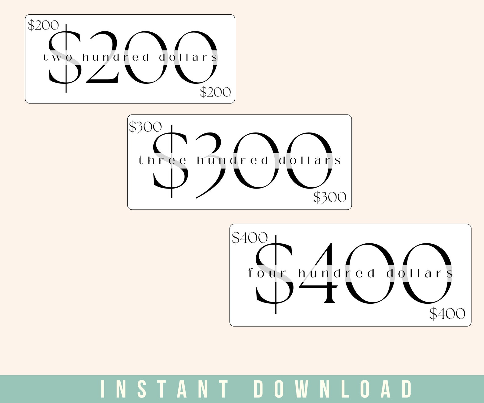 Dollar Bill Placeholders for Cash Stuffing, Printable Budget Binder ...