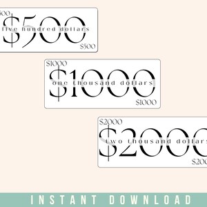 Dollar Bill Placeholders for Cash Stuffing, Printable Budget Binder ...