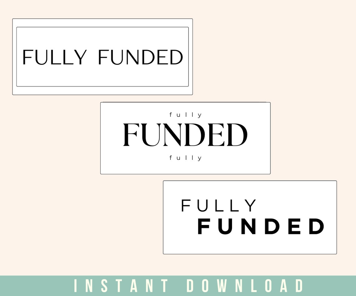 Fully Funded Placeholder Bundle: Printable Budget Binder (digital ...