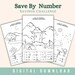 Save by Number Coloring Savings Challenge Printable - Low Income ...