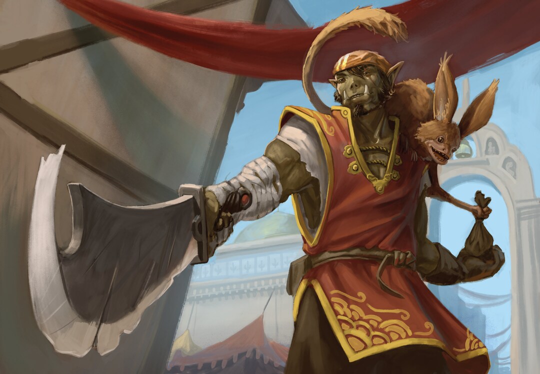 Orc Bandit 12x18 Art Print - Etsy