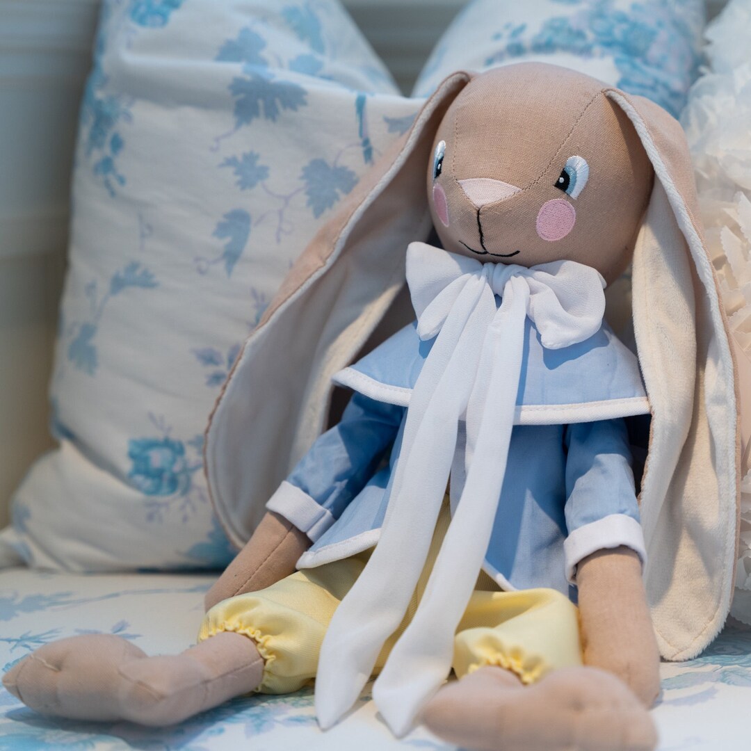 Benjamin the Easter Bunny Handmade Toy Doll - Etsy