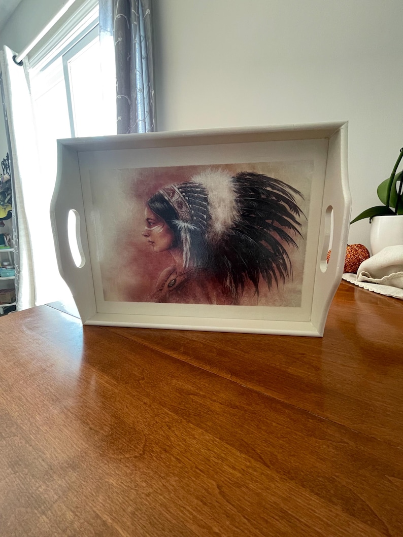 Indigenous Chief Decorative Tray, Native American Made, Indigenous ...